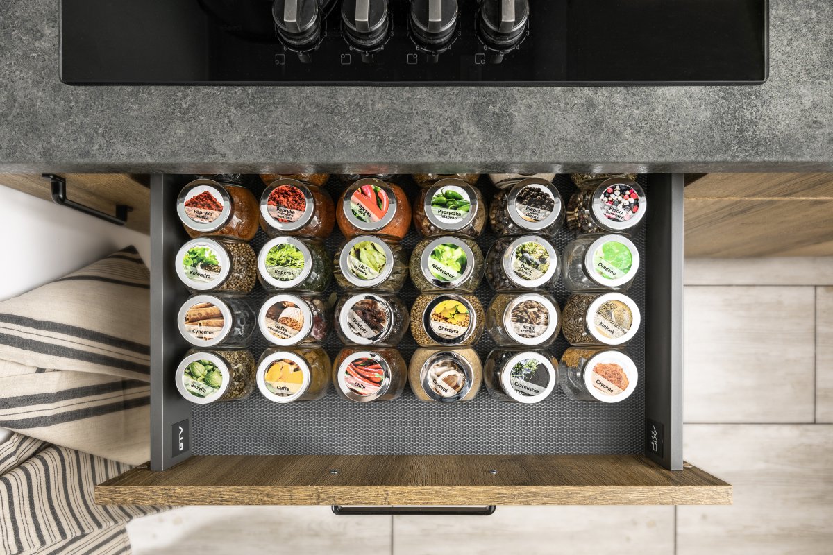 Drawer system AXISPRO 500mm anthracite - low H84 - GTV